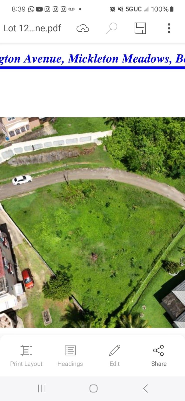 Prime Residential Lot for Sale in Mickleton Meadows, Linstead, Jamaica